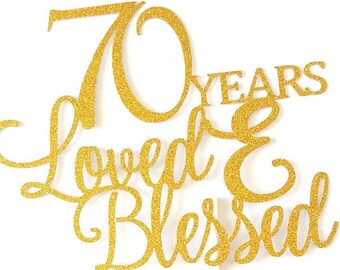 70 Years Blessed - Etsy