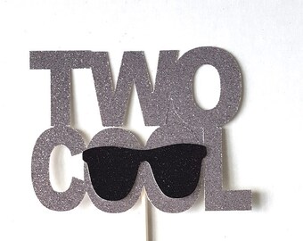 Two Cool Cake Topper | Etsy