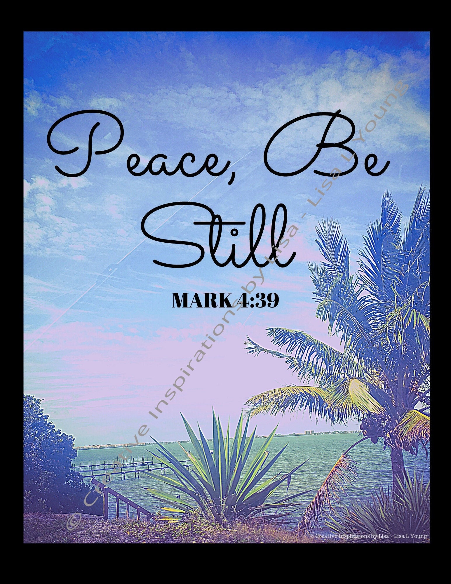 Mark 4:39 Peace Be Still Bible Verse Printable | Etsy