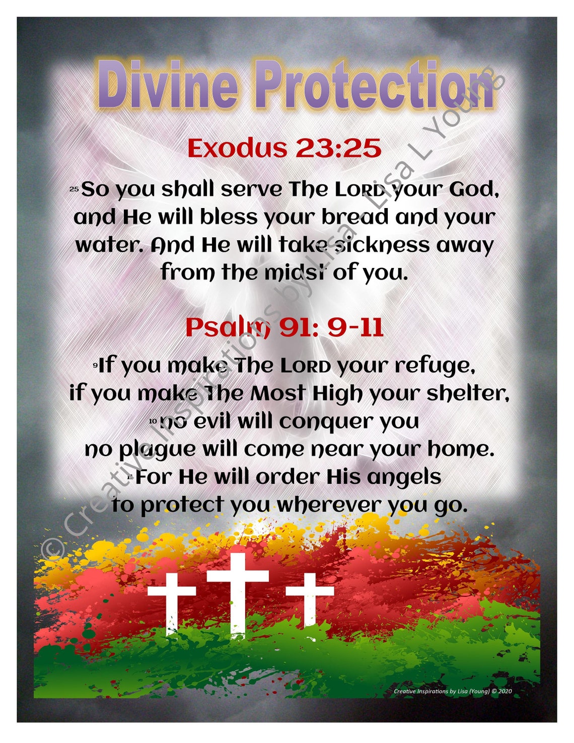 God's Divine Protection in Troubled Times Exodus 23 & | Etsy