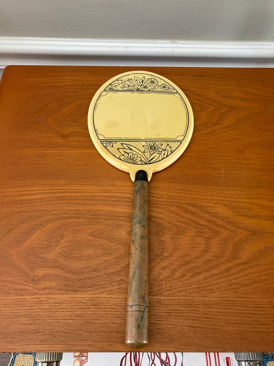 Vintage Art Deco Celluloid Hand Mirror Vintage Bakelite Hand Mirror ...