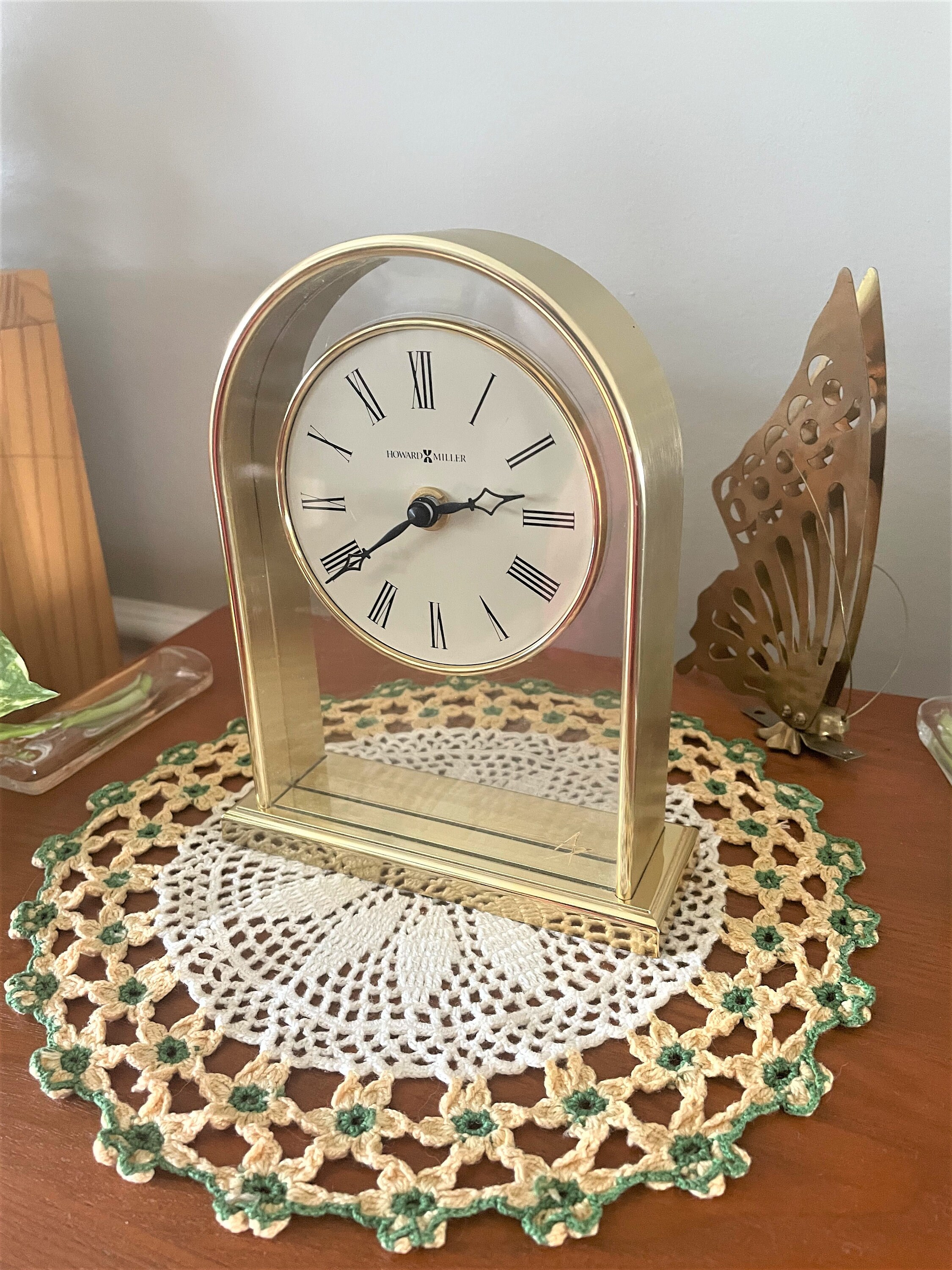 Vintage MCM Howard Miller Quartz Clock Mid Century Modern - Etsy