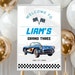 Welcome Signs Birthday Race Car Party Welcome Sign for Blue Vintage Car ...