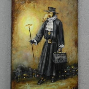 Surreal Artwork Painting for Sale Image of a Venetian Doctor Painting ...