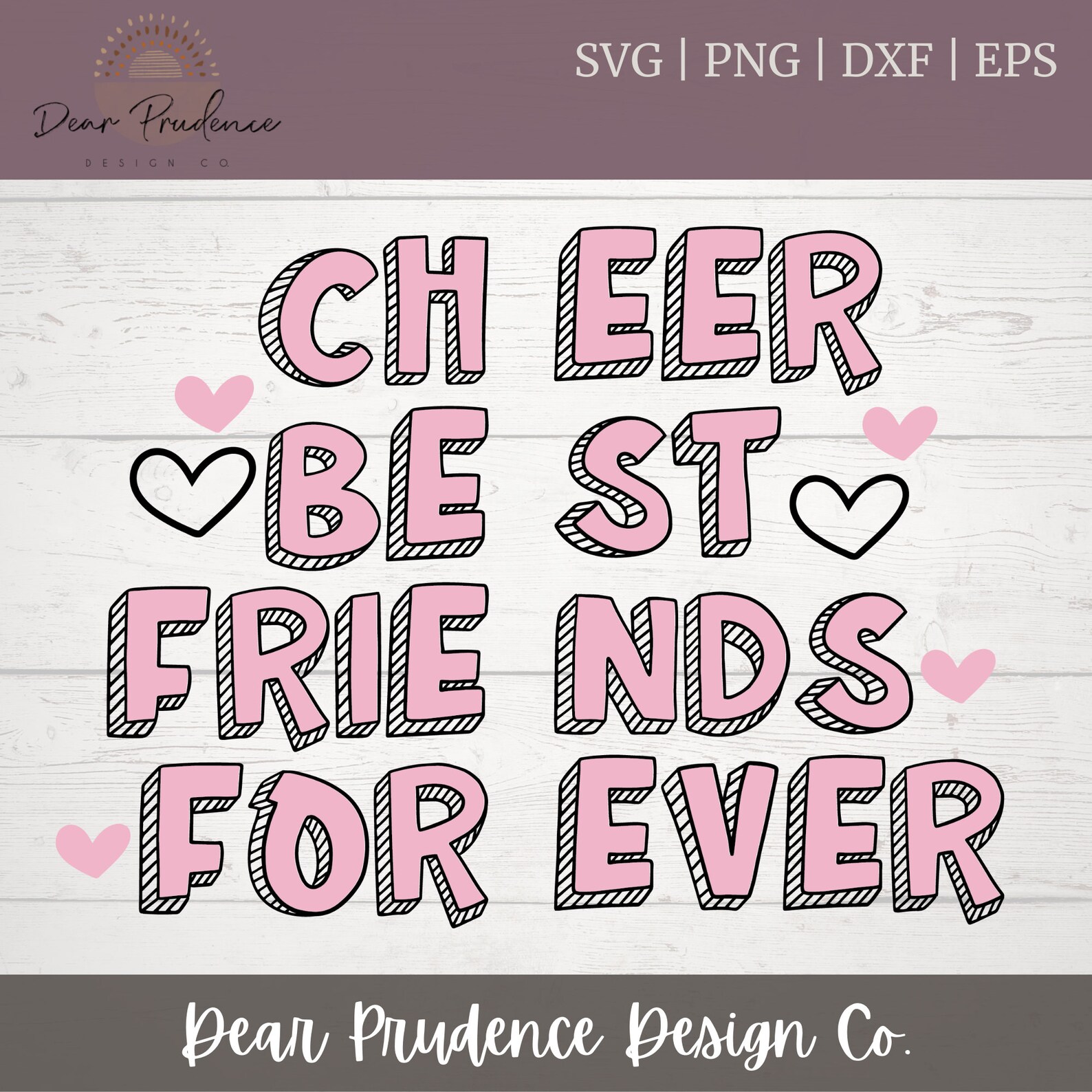 Cheer Best Friends Forever SVG - Cheer Friends SVG - Cheer Heart SVG ...
