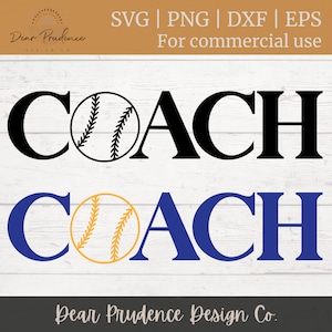Baseball Coach SVG - Softball Coach SVG - Coach Cut File - Baseball ...