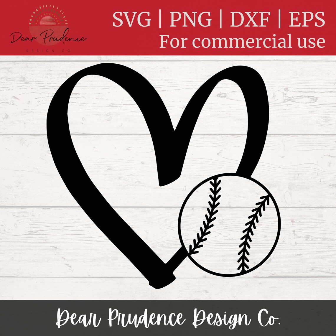 Baseball Heart SVG - Love Baseball SVG - Baseball Cutfile - Softball ...