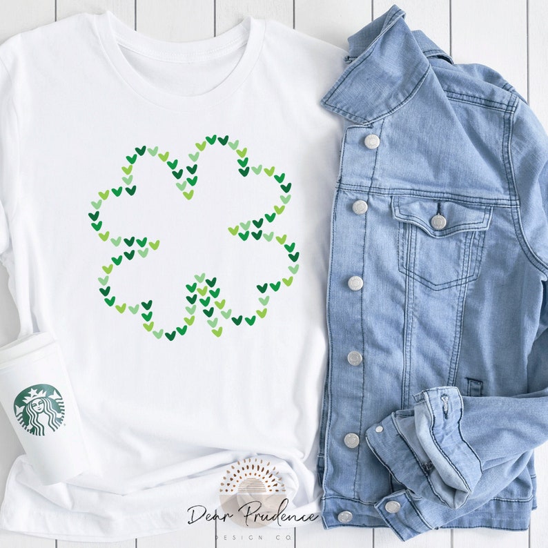 Klaver SVG Klavertje Vier SVG Lucky svg St Patrick's | Etsy