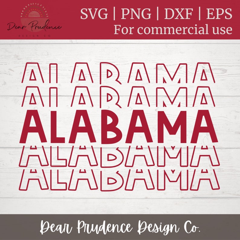 Alabama SVG AL SVG Alabama Eps Alabama Dxf Alabama Png - Etsy