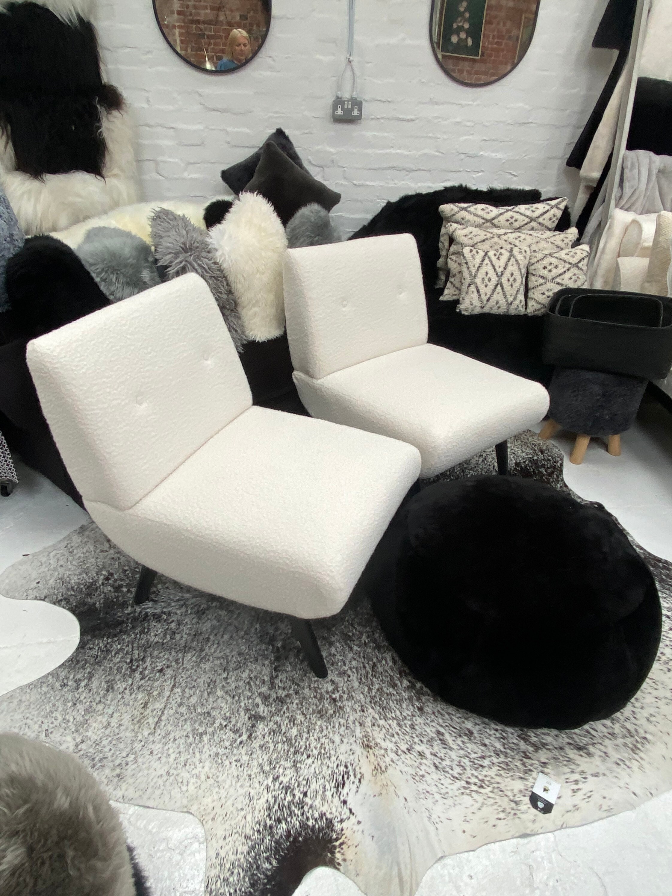 Boucle , Boucle Chair, Ivory Boucle Chair, Boucle Armchair, Boucle for ...