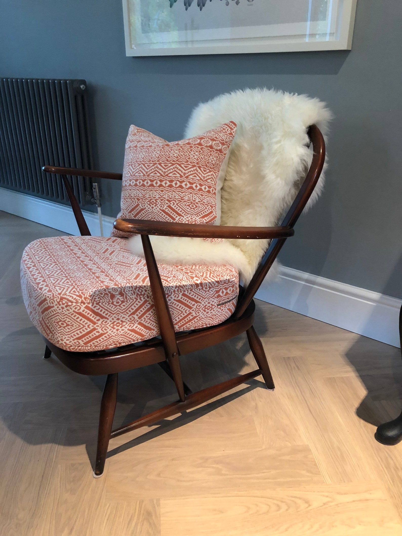 Ercol 334 Armchair, Dark Wood Ercol 334 Chair, Ercol Armchair, Ercol ...