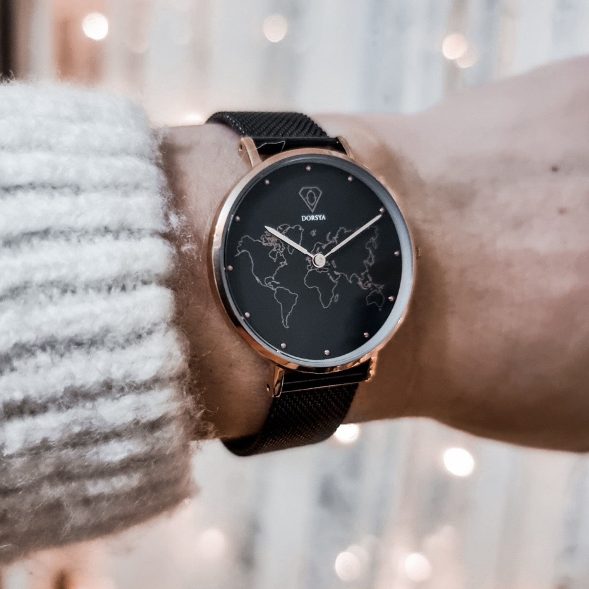 Women World Map Watch, Wanderlust Watch, Travel Watch, Ladies Watch ...