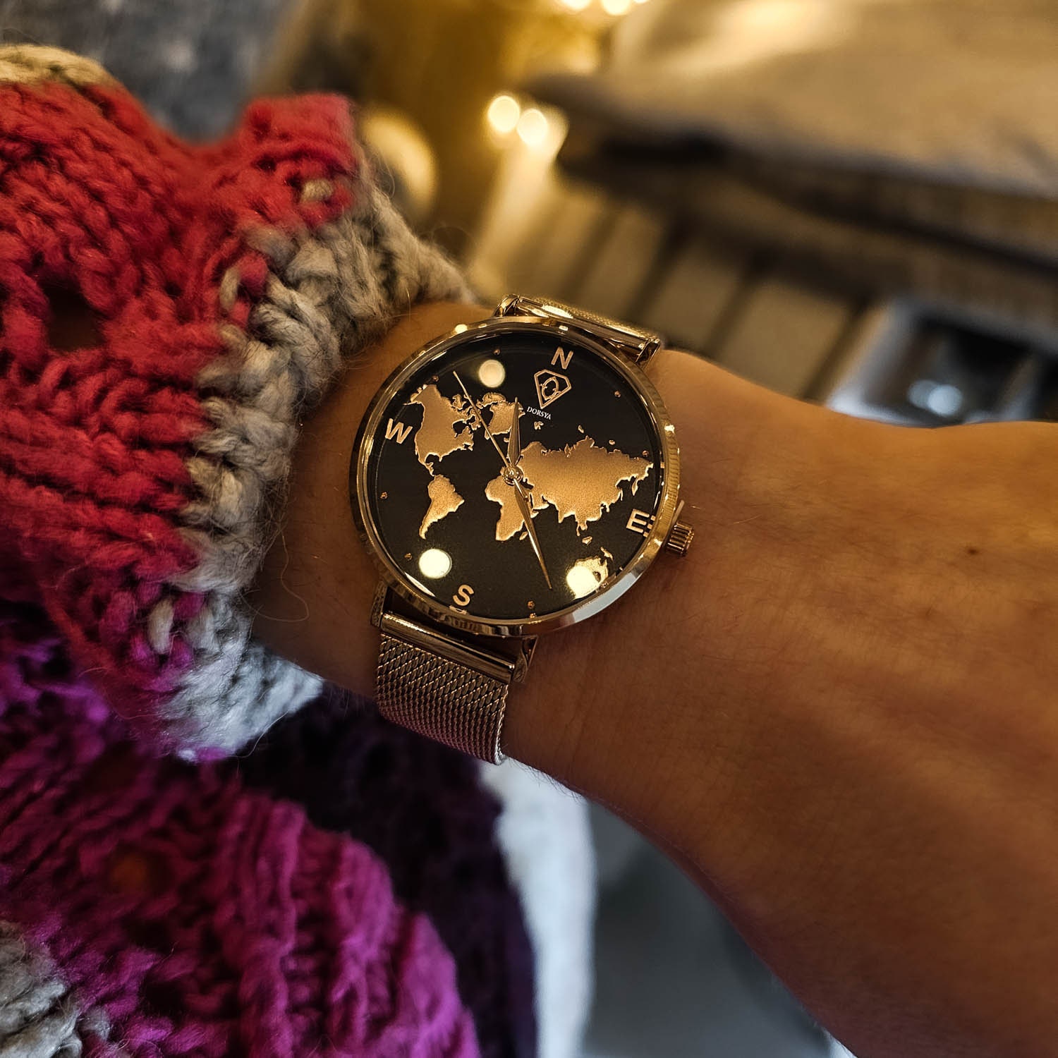 World Map Watch,traveller Watch,rose Gold Watch,boho Watch,women Watch ...