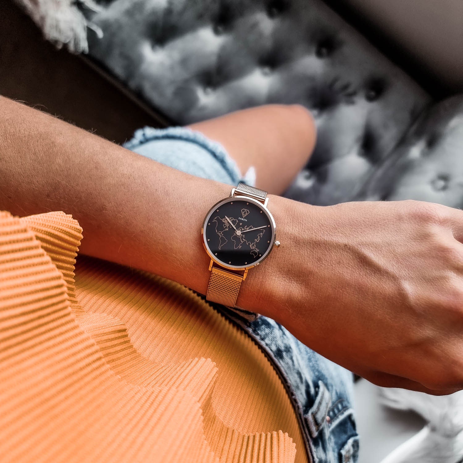 Women World Map Watch, Wanderlust Watch, Travel Watch, Ladies Watch ...