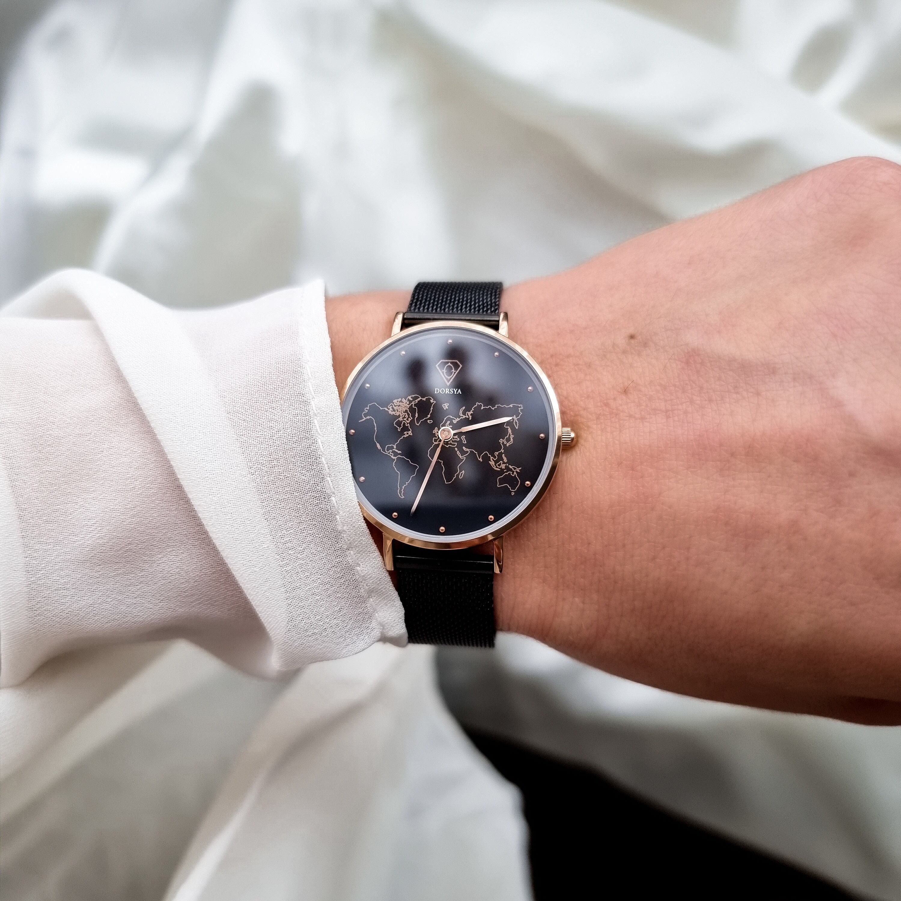 Women World Map Watch, Wanderlust Watch, Travel Watch, Ladies Watch ...