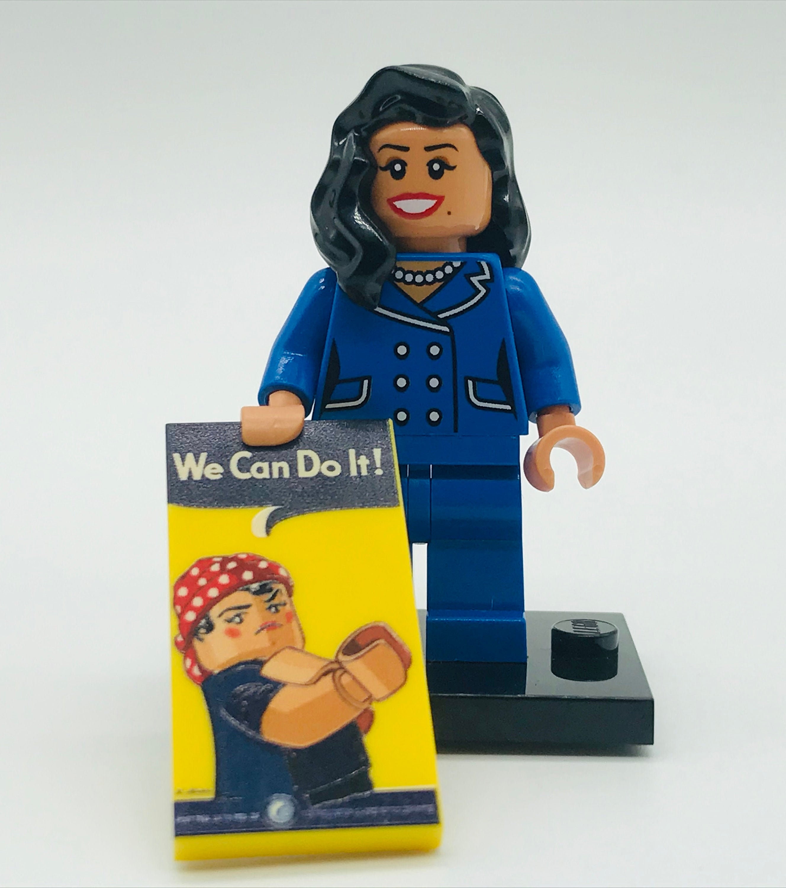 Custom Alexandria Ocasio-cortez Minifigure With Poster and Stand AOC - Etsy
