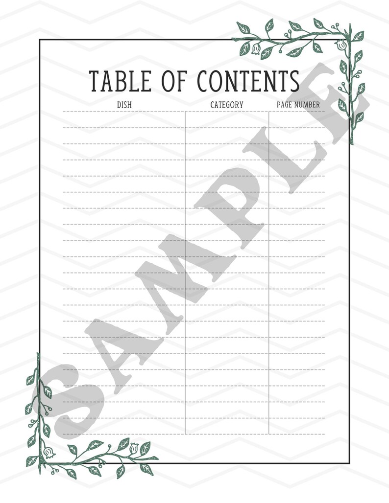 Printable DIY Recipe Book Pages - Etsy