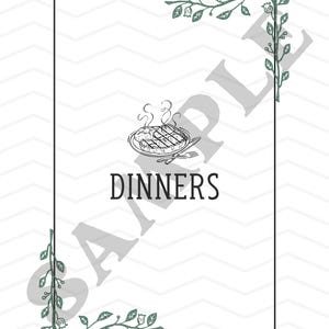 Printable DIY Recipe Book Pages - Etsy