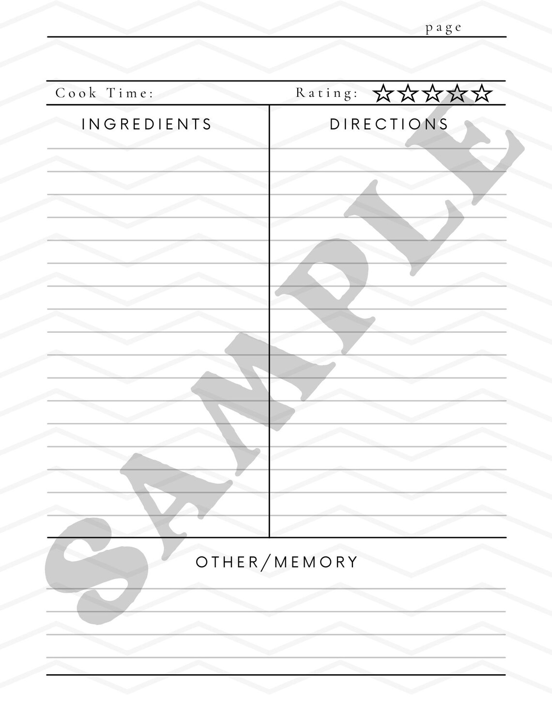 Printable DIY Recipe Book Pages - Etsy