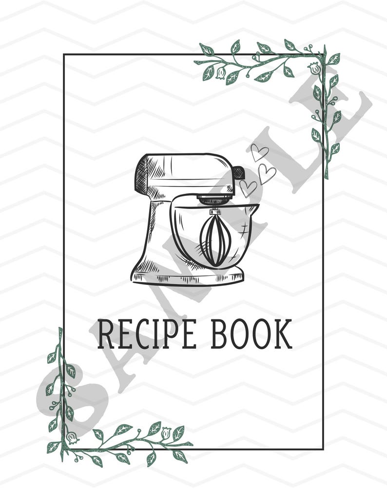 Printable DIY Recipe Book Pages - Etsy