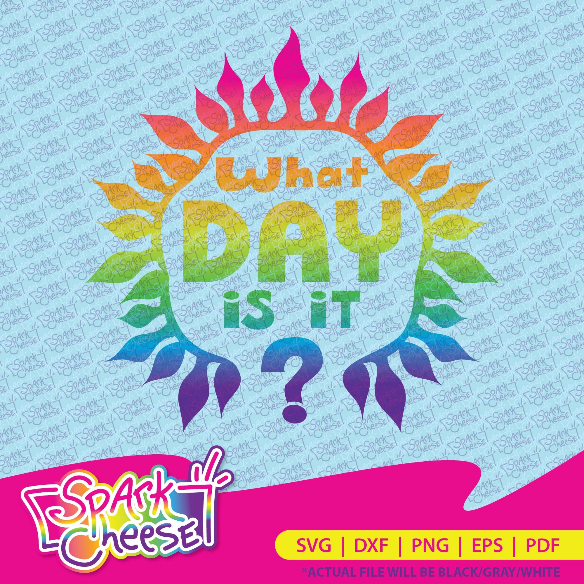 What Day is It SVG Cut File for Vinyl Cricut Silhouette - Etsy