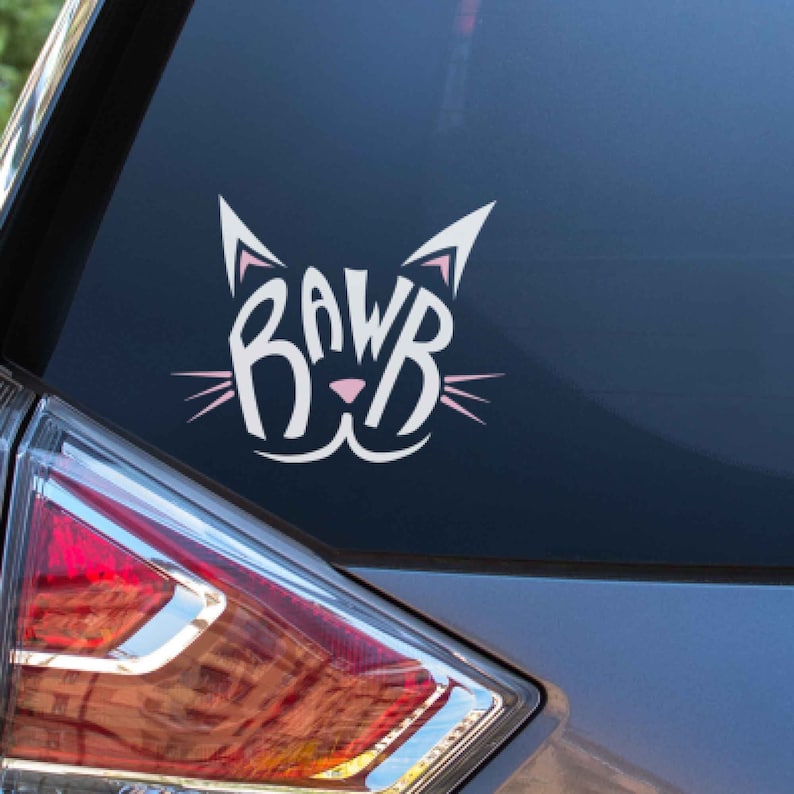Cat Rawr Text Meow Svg Cut File Cricut Silhouette Vinyl Etsy