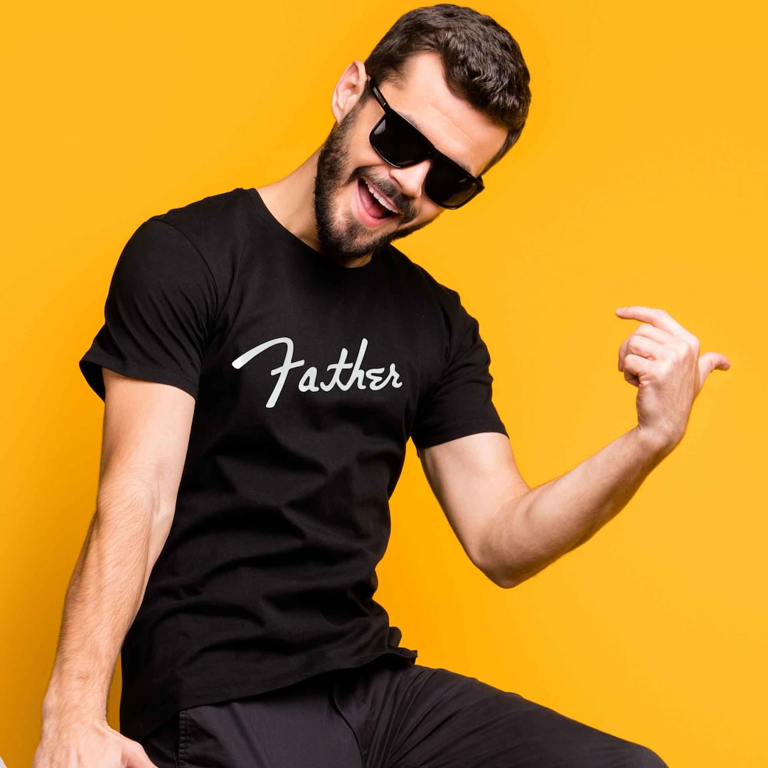 Father Guitar Dad Fender Inspired Logo SVG Cut File Cricut Silhouette ...