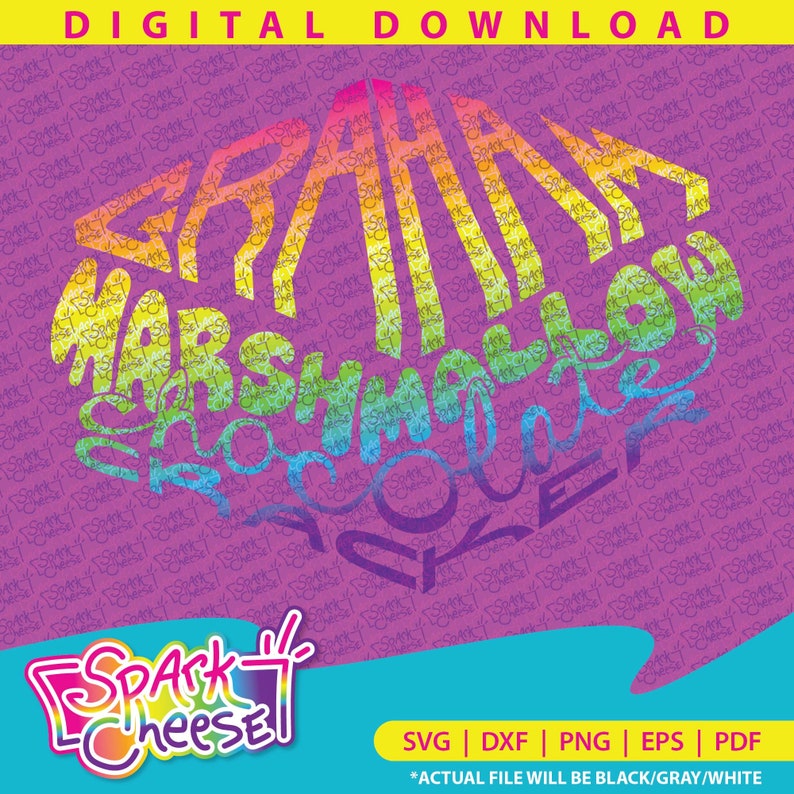 S'more Graham Cracker Marshmallow Chocolate SVG Cricut Cut File Digital ...