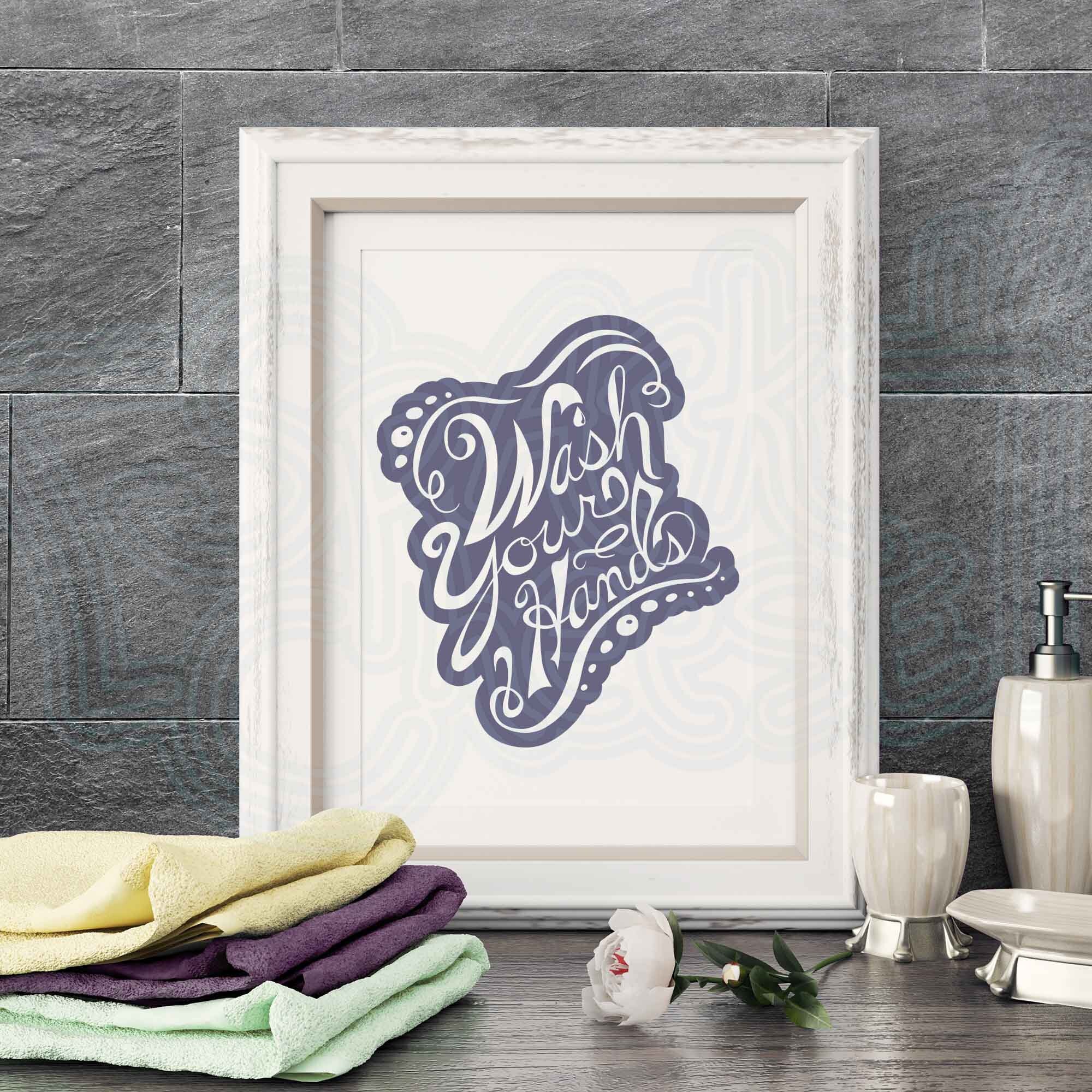Wash Your Hands SVG Cut File Cricut Silhouette Digital Instant Download ...