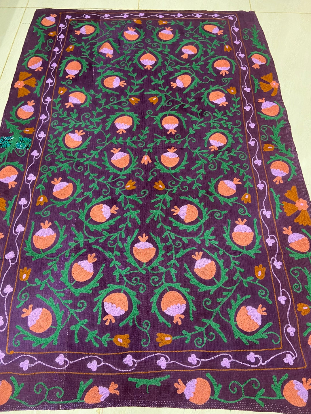 Exclusive Suzani Kantha Quilt Handmade Throw,homedecor,uzbekistan ...
