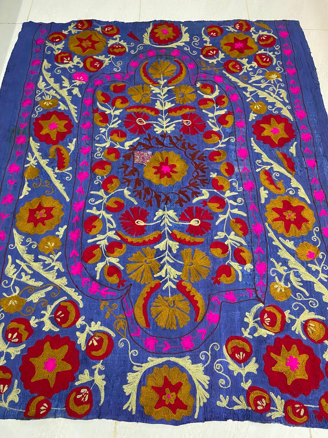 Exclusive Suzani Kantha Quilt Handmade - Etsy