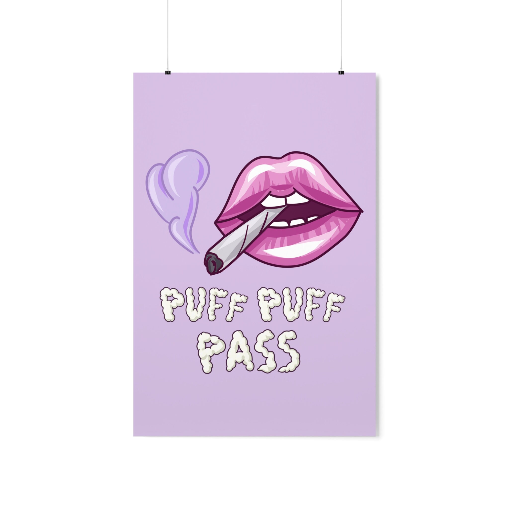 Puff Puff Pass Lips Premium Matte Vertical Posters - Etsy