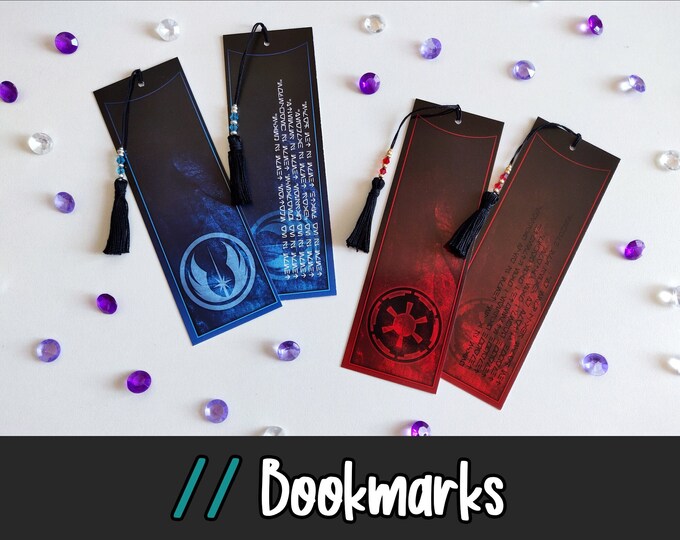 Star Wars Jedi and Sith Codes Bookmark - Etsy