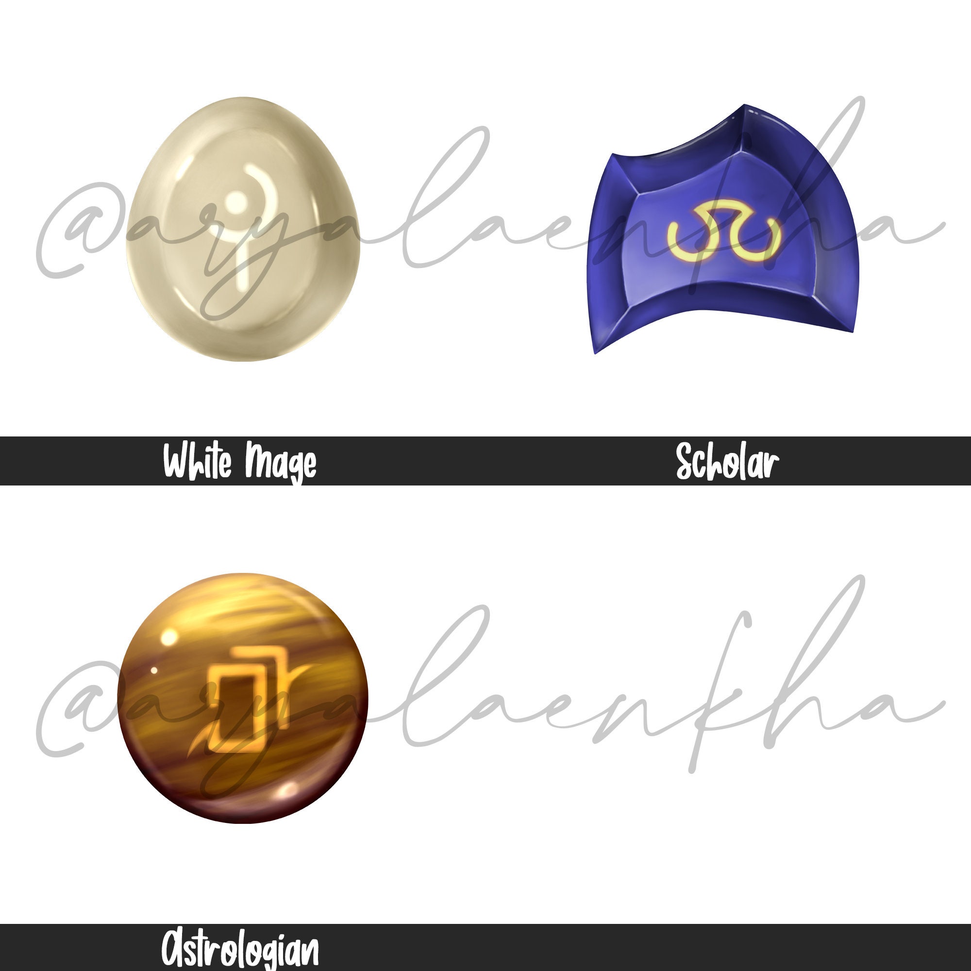 FFXIV Soul Crystals Acrylic Phone Charm - Etsy