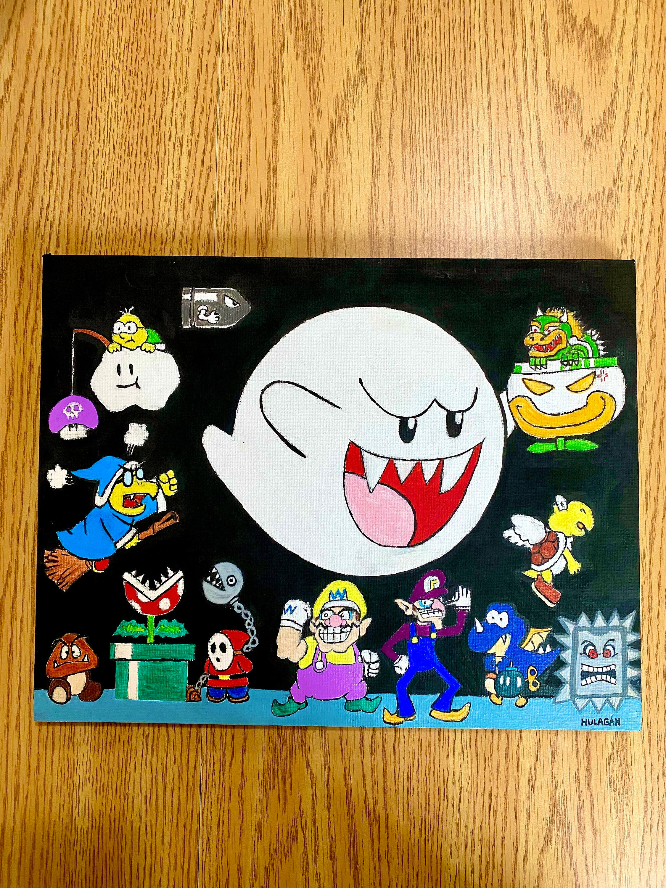 Super Mario Villains Acrylic Painting - Etsy