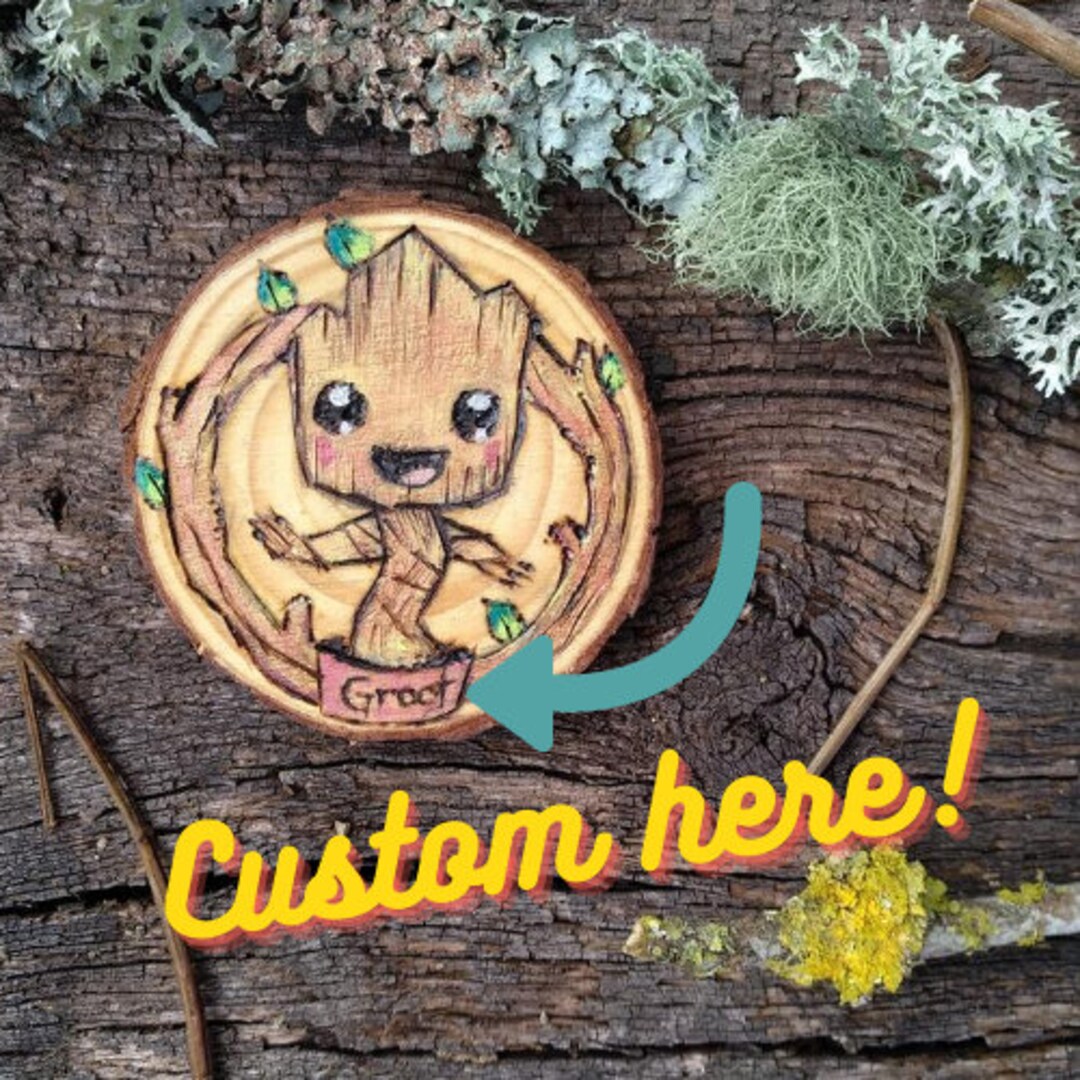 Wood Gift I Am Groot Best Custom Wood Art , Baby Groot, Fridge ...