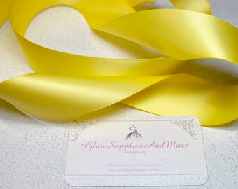 Yellow Satin Ribbon - Etsy