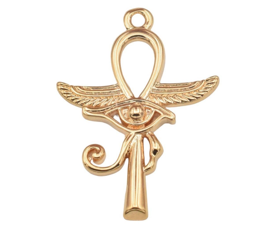 Gold Filled Look,18k Egyptian Ankh Pendant/charm for Jewelry Making - Etsy