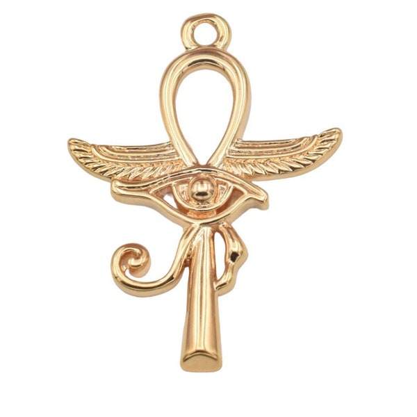 18k Gold Filled Ankh Charm - Etsy