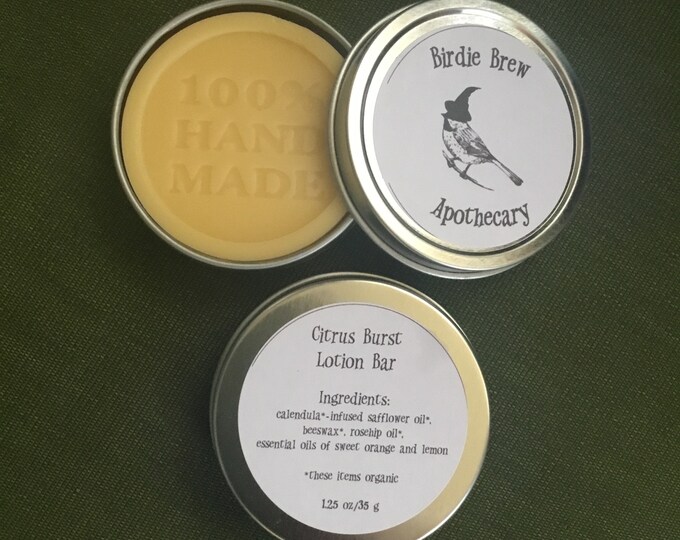 Citrus Burst: Calendula-infused Lotion Bar - Etsy