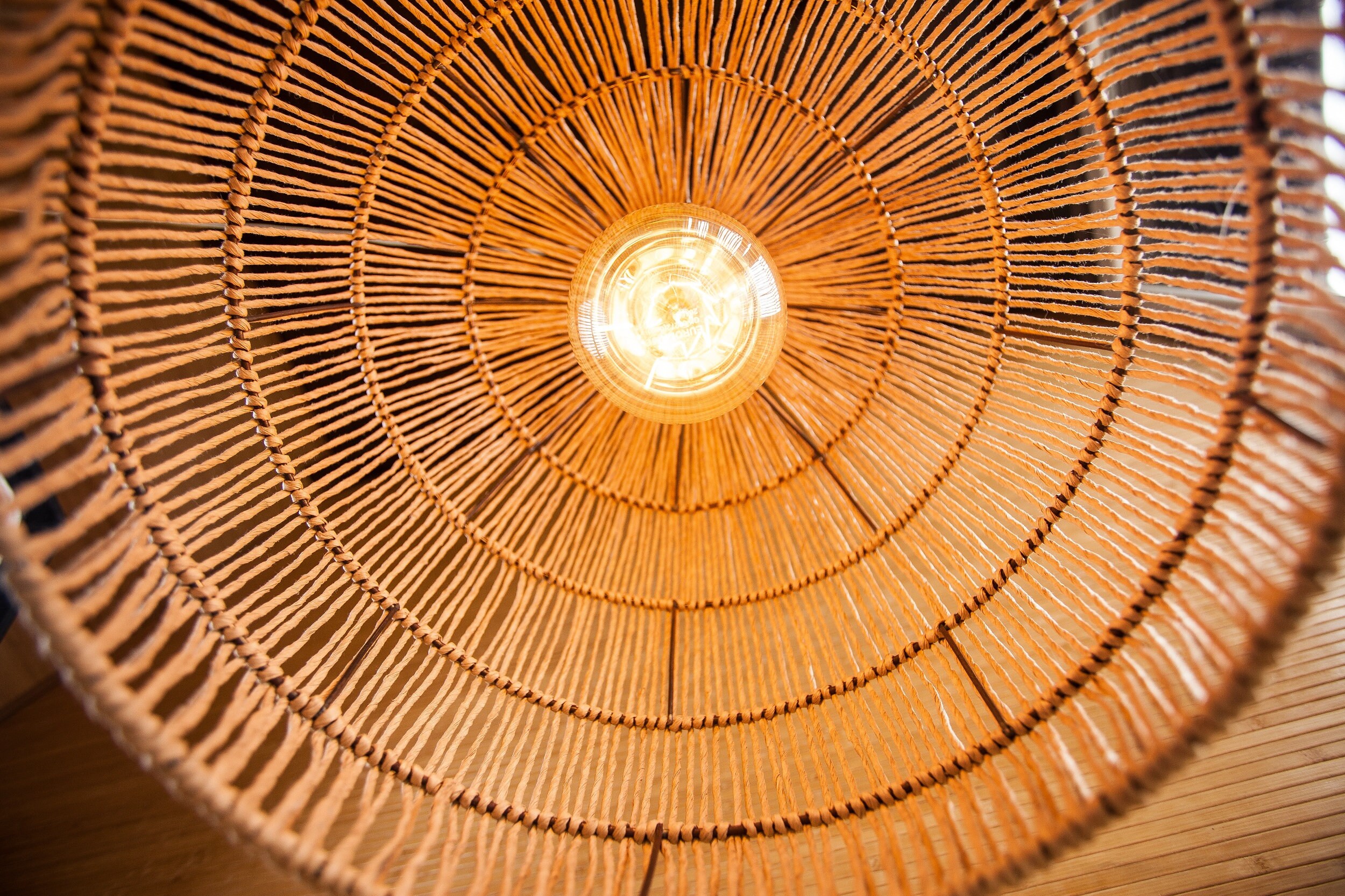 Rustic lamp shade rattan lamp shade bamboo lamp shade | Etsy