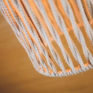 Macrame Light, Modern Ceiling Light, Boho Lighting, Farmhouse Lighting ...