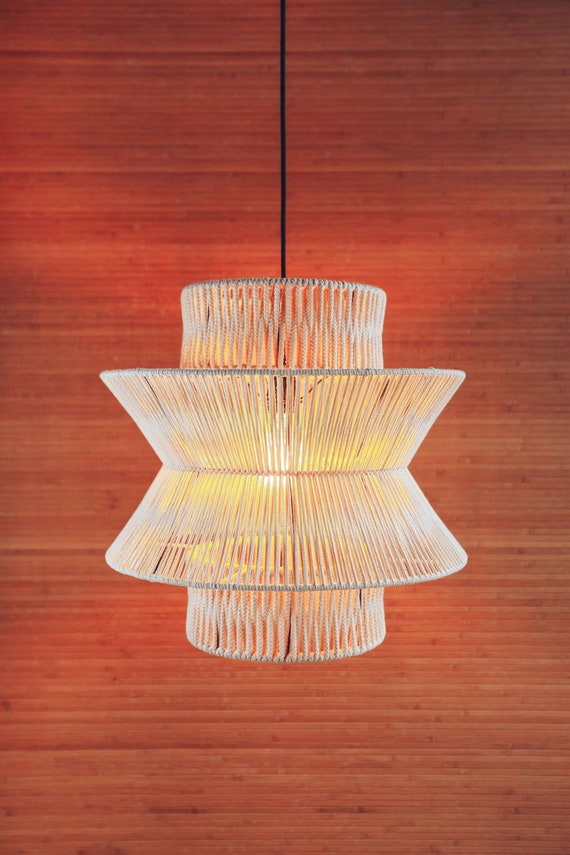 Designer Lights Oversized Woven Light Pendant Light | Etsy
