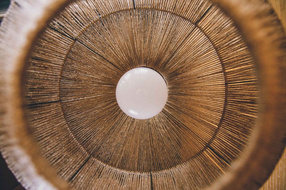 Oversize Light Custom Ceiling Light Pendant Light Woven - Etsy