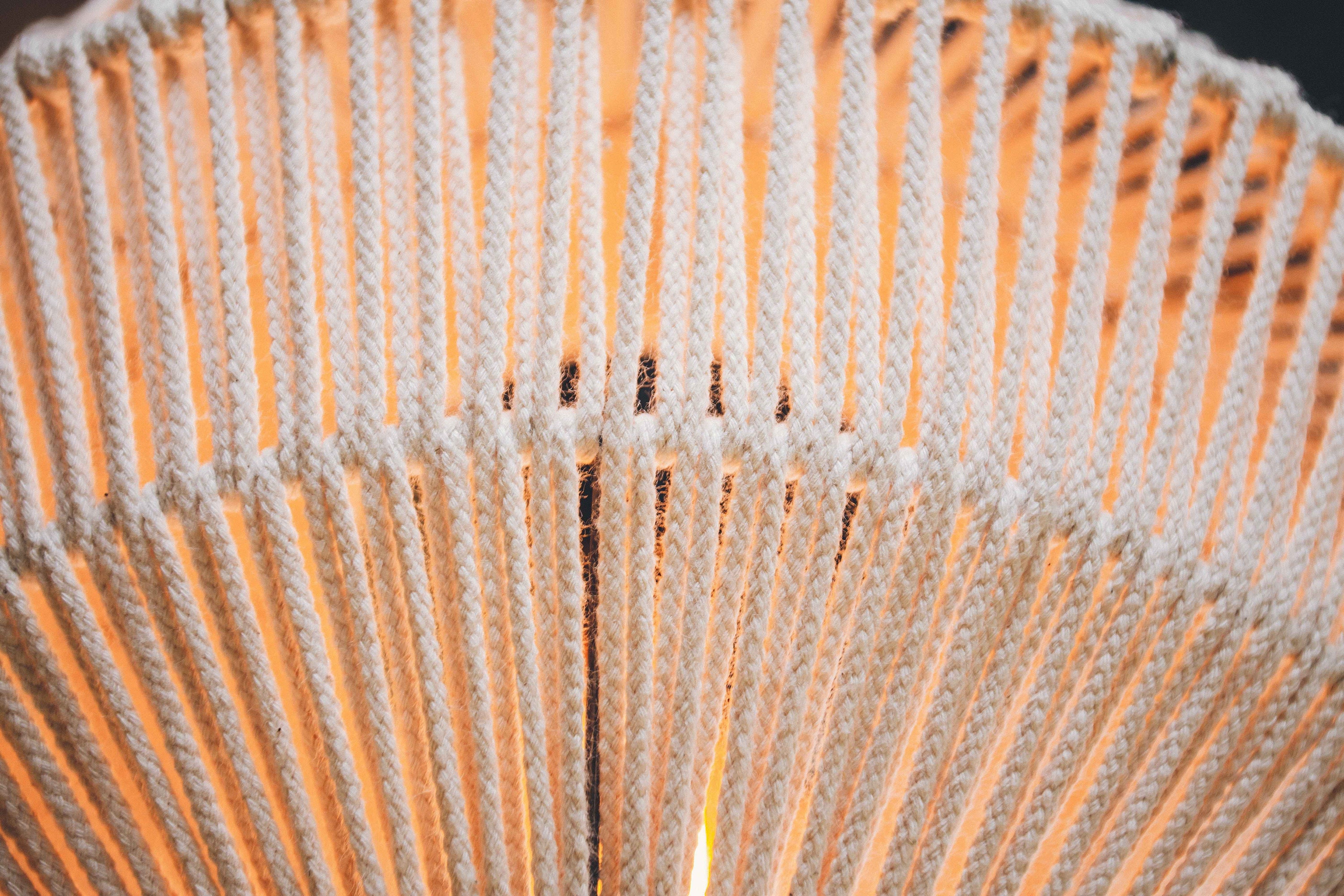 Pendant light shade macrame light modern ceiling light plug | Etsy