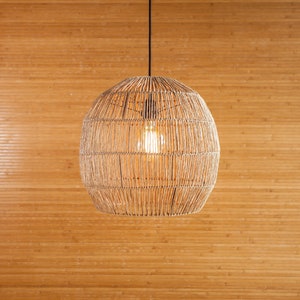 Rustic Lamp Shade Rattan Lamp Shade Bamboo Lamp Shade - Etsy