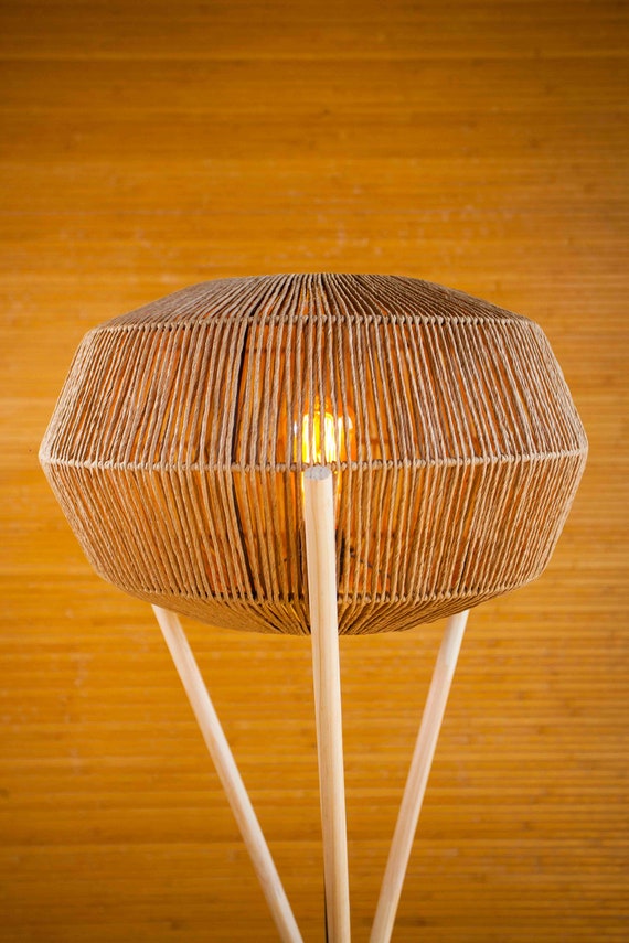 Rustic Light Floor Lamp Stand Lamp Modern Light Boho | Etsy