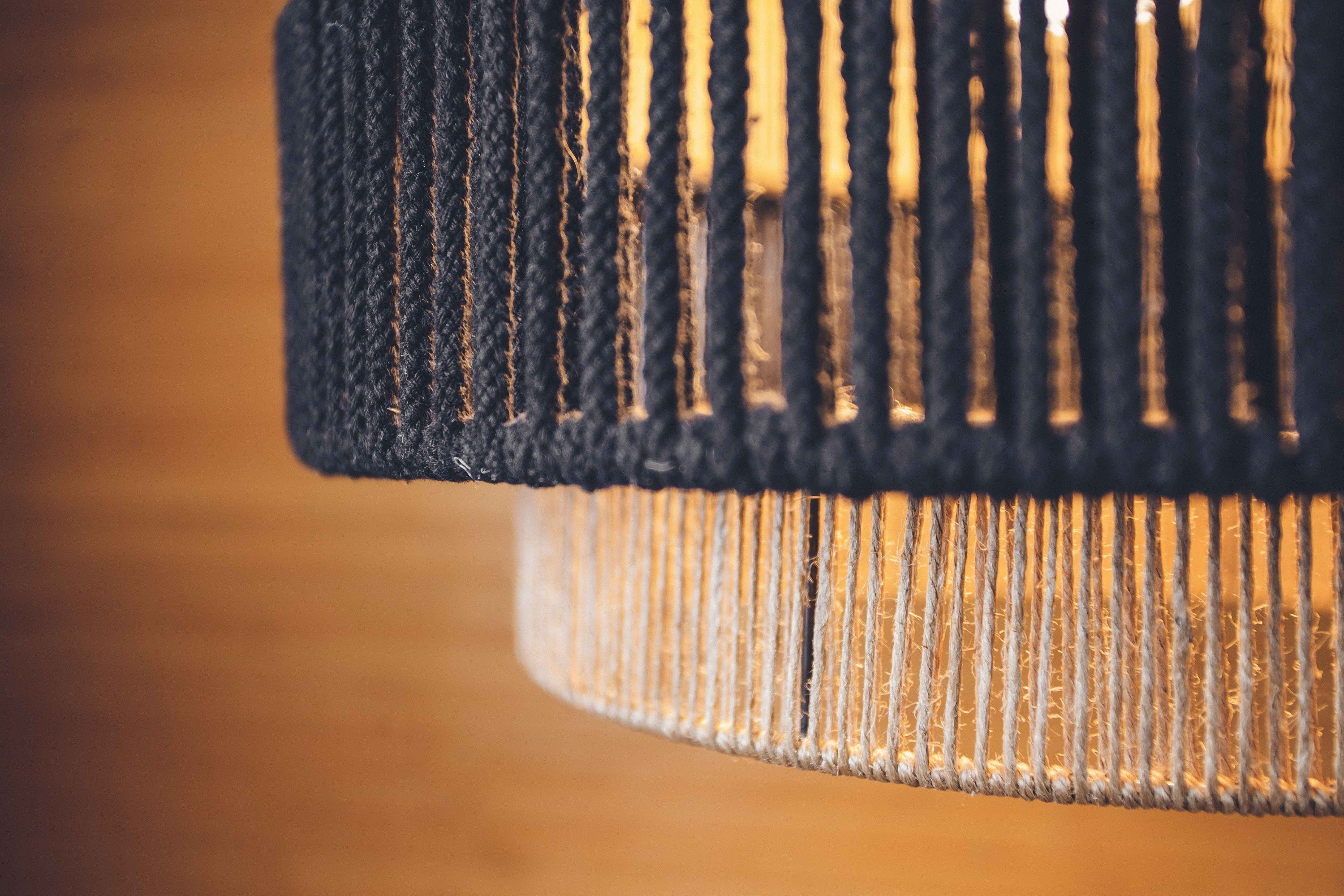 Macrame Lamp Shade, Modern Ceiling Light, Farmhouse Chandelier ...