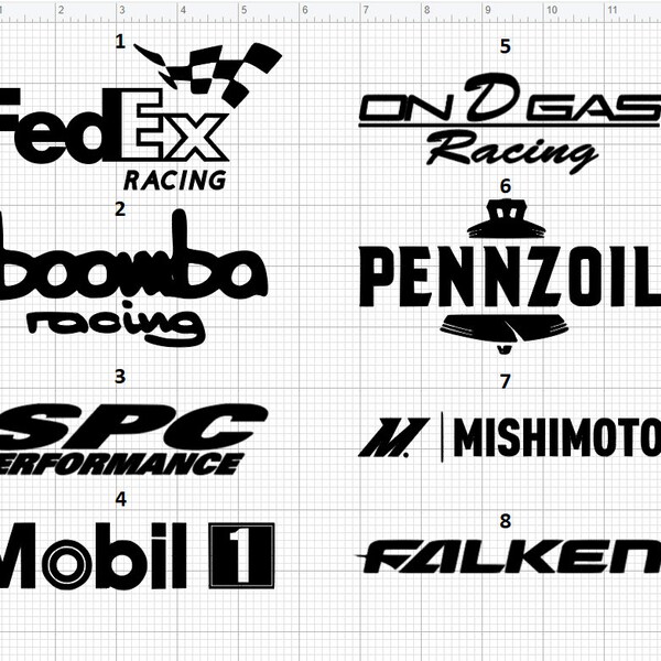 Car Racing Decals - Etsy