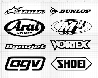 Motorcycle Sponsor Decals - Etsy
